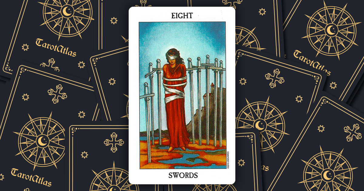 Eight of Swords Tarot Card Meaning in Upright and Reversed | TarotAtlas