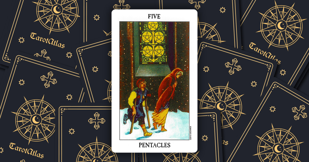 Five of Pentacles Tarot Card Meaning: Upright and Reversed | TarotAtlas