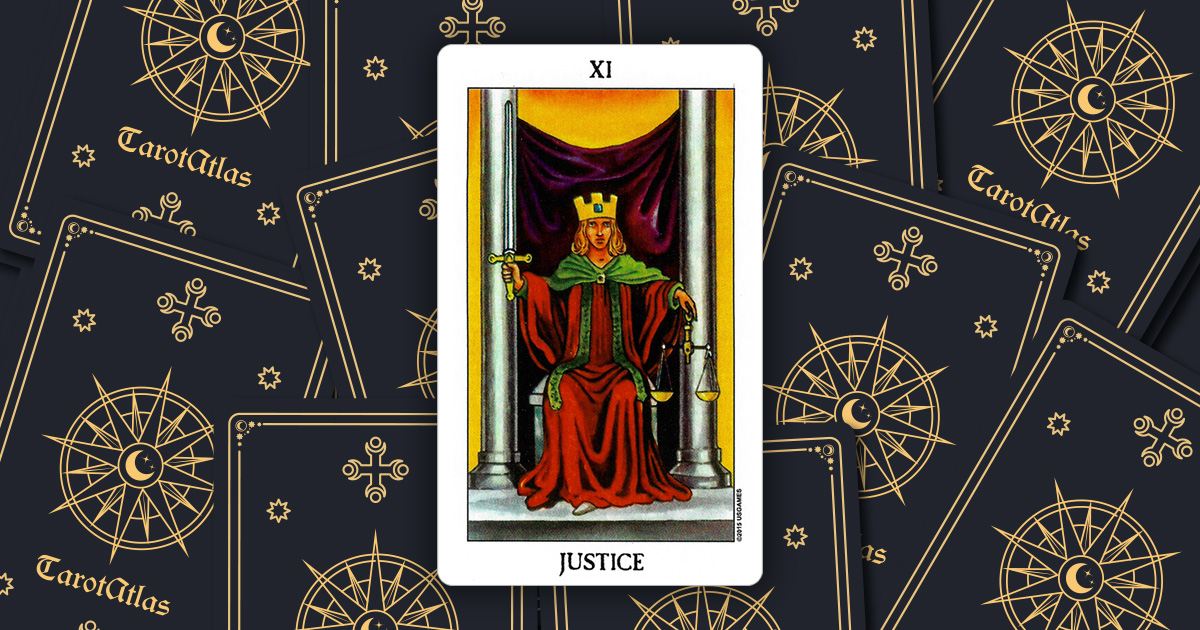 Justice Tarot Love: Upright & Reversed Meanings | TarotAtlas
